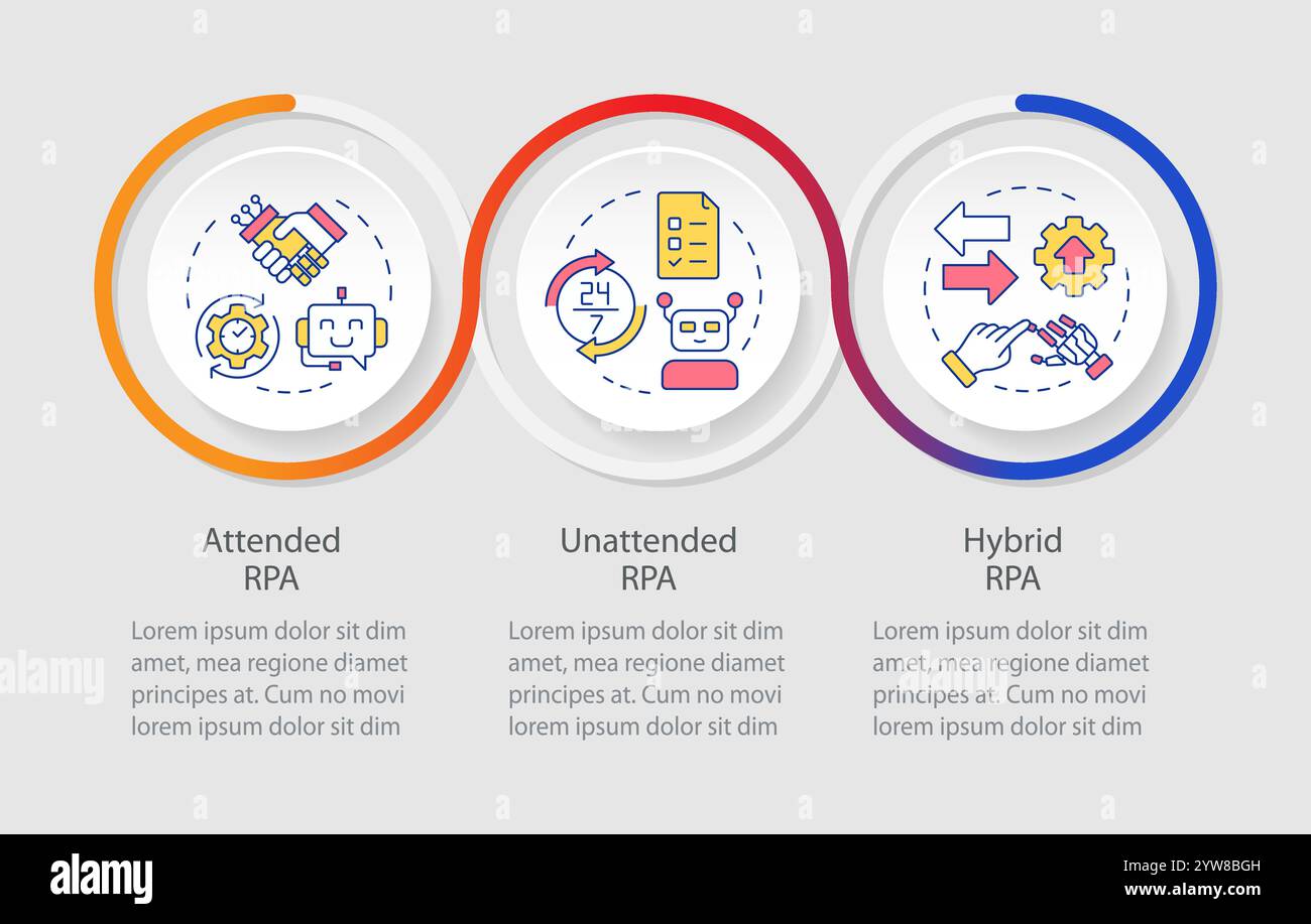 Process flow circles info Stock Vector Images - Alamy