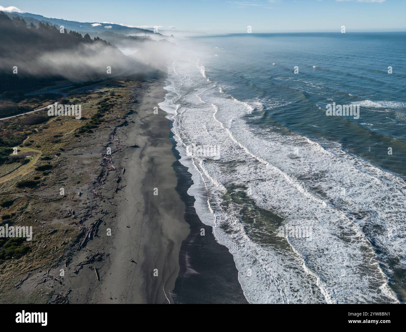 The scenic and wild landscape of Humboldt County in Northern California ...