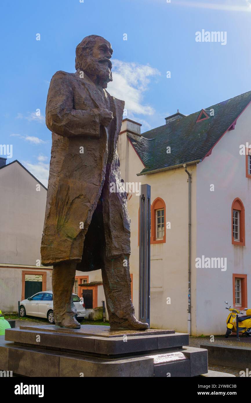 Trier, Germany - October 11, 2024: View of the Karl-Marx-Denkmal ...
