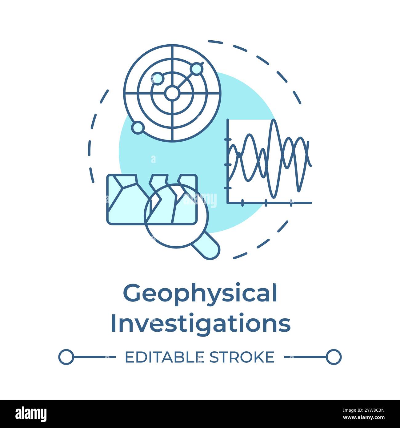 Geophysical survey Stock Vector Images - Alamy