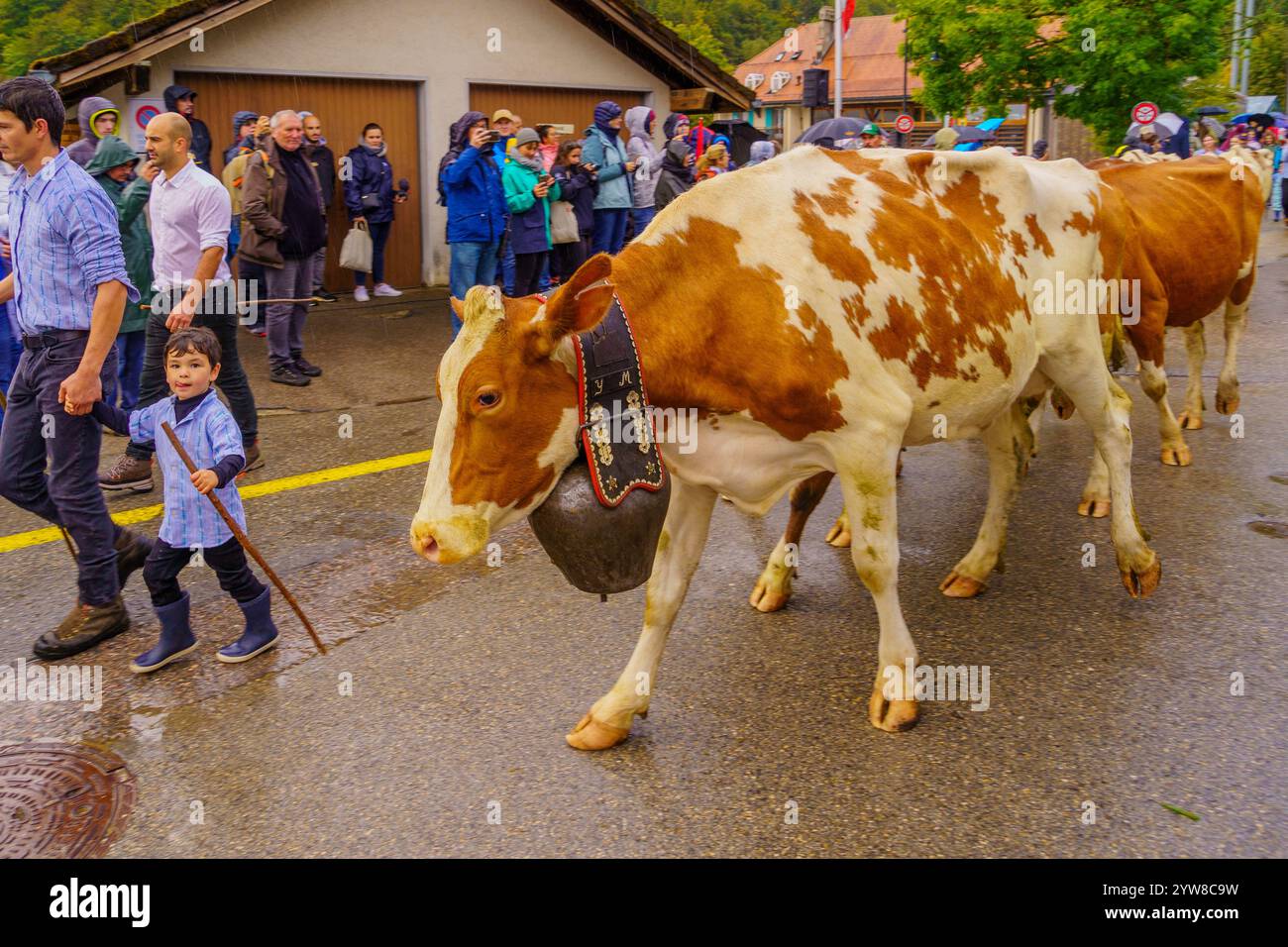 Saint-Cergue, Switzerland - September 28, 2024: Parade of decorated ...