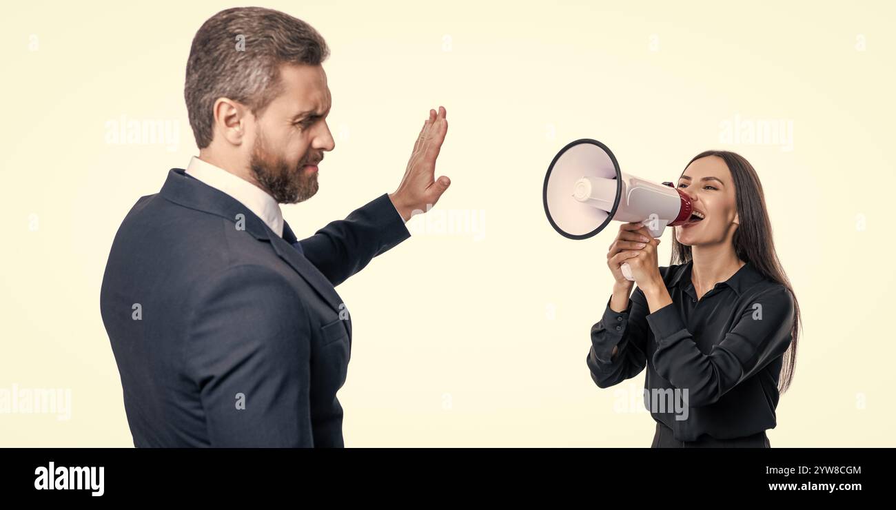 businesspeople solving conflict. rivalry concept. business conflict ...