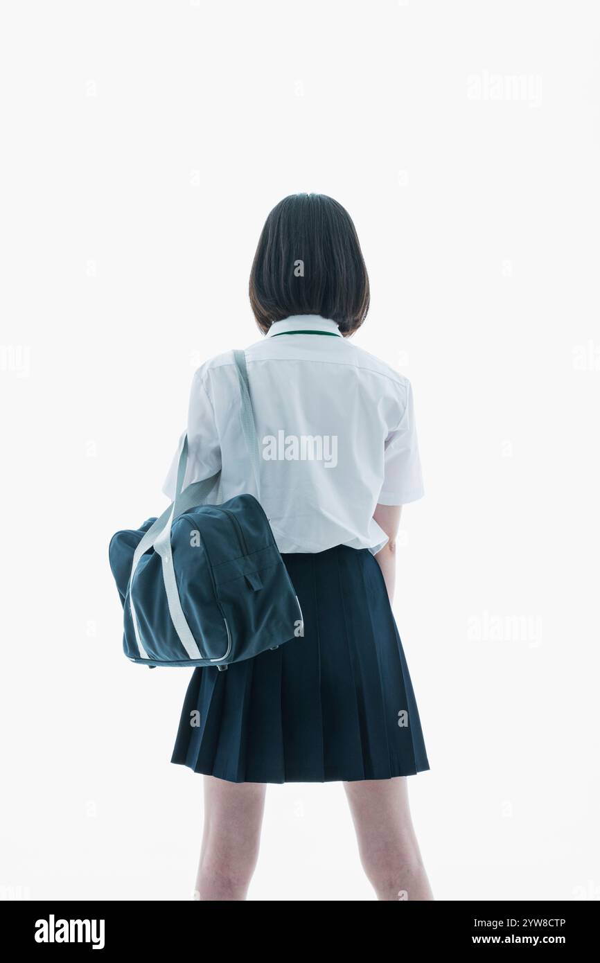 Female student, back view Stock Photo - Alamy