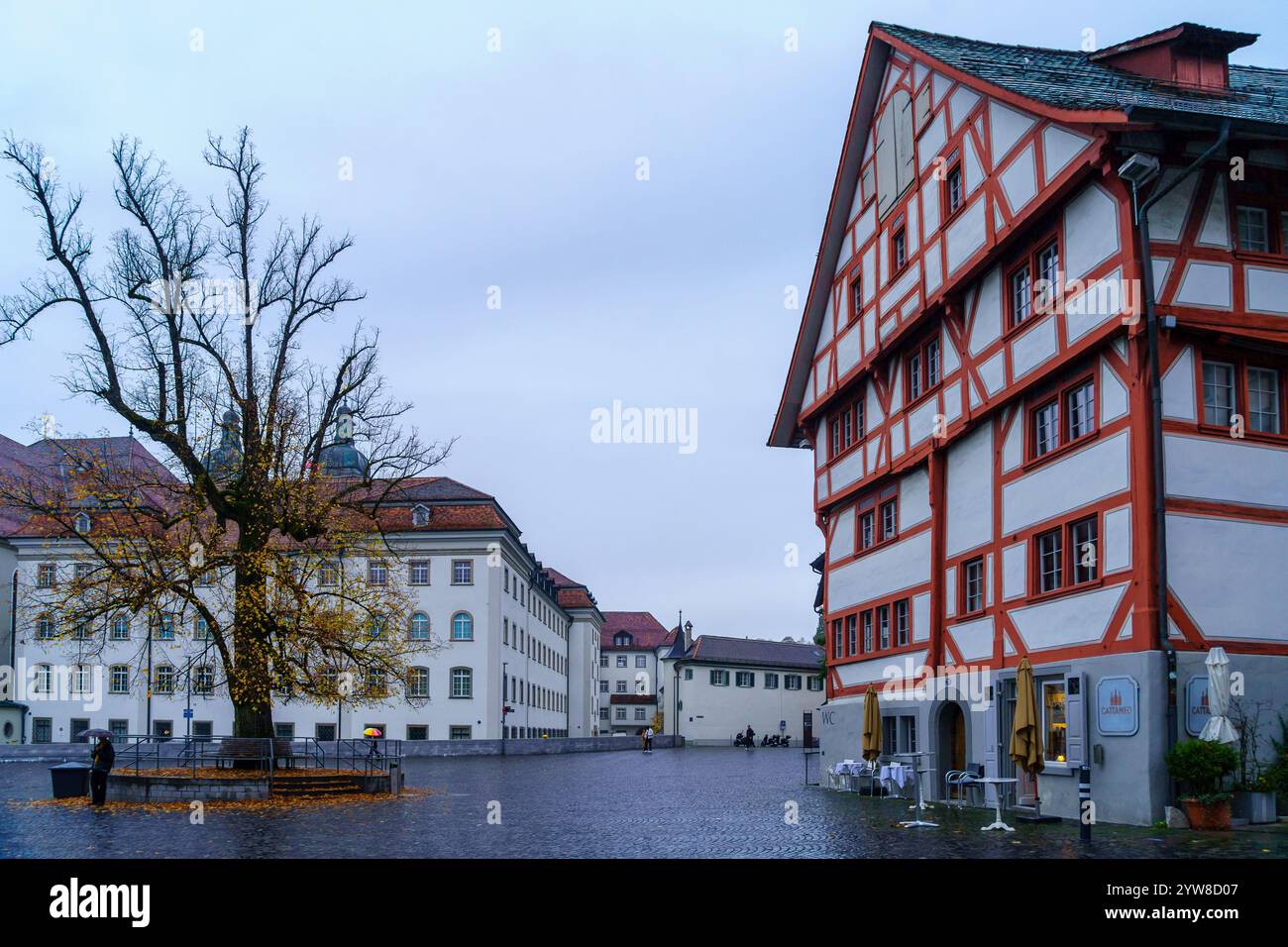 St. Gallen, Switzerland - October 19, 2024: View of the Gallusplatz ...