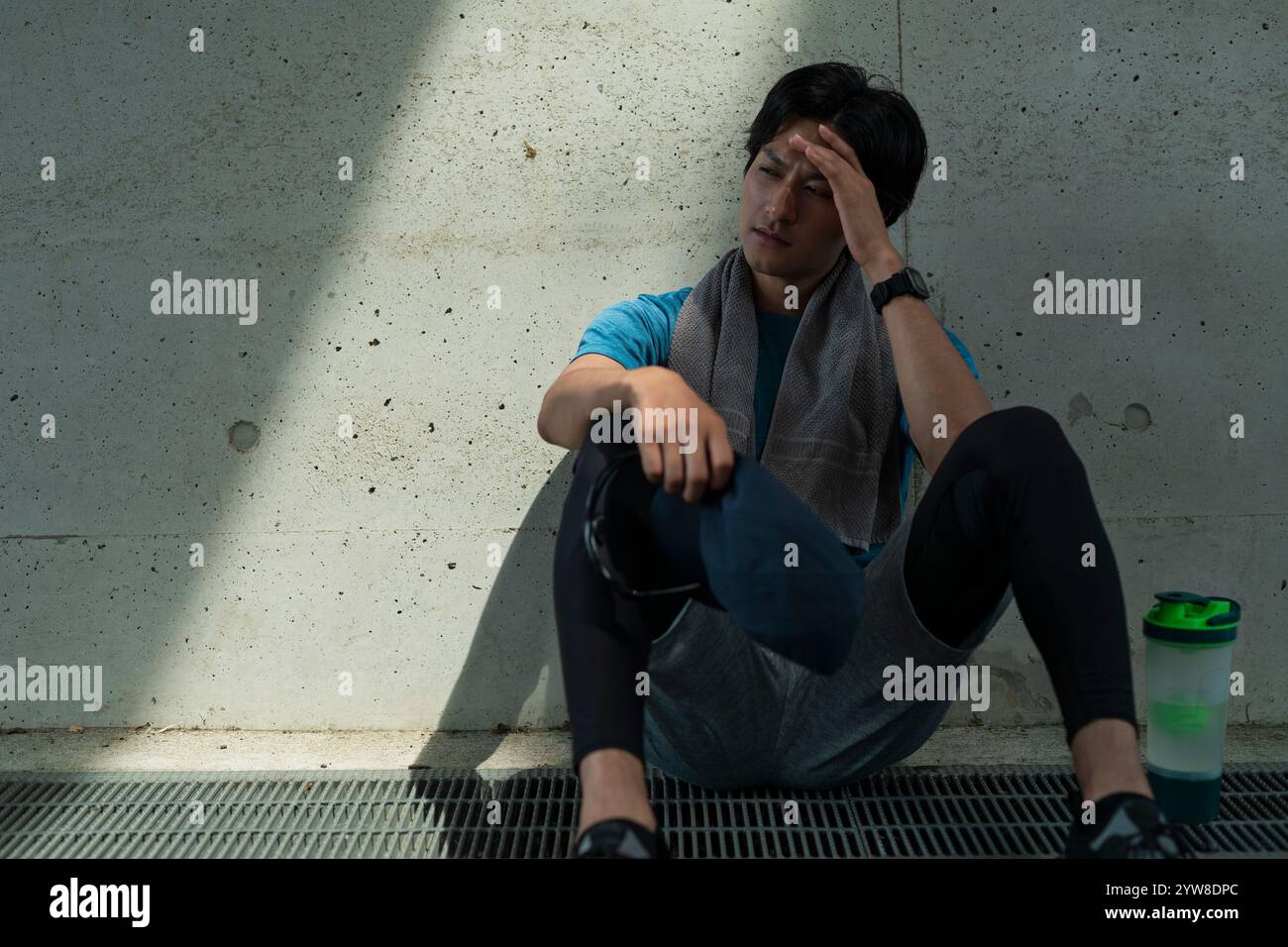 Men who become unwell during exercise Stock Photo - Alamy