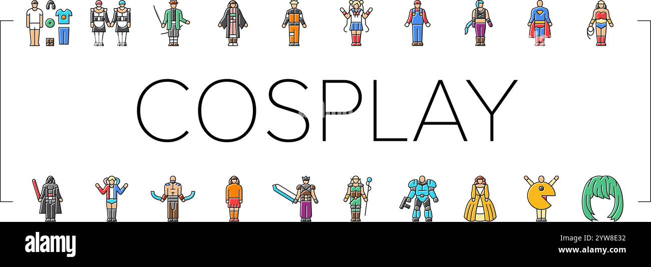 Japan cosplayer Stock Vector Images - Alamy