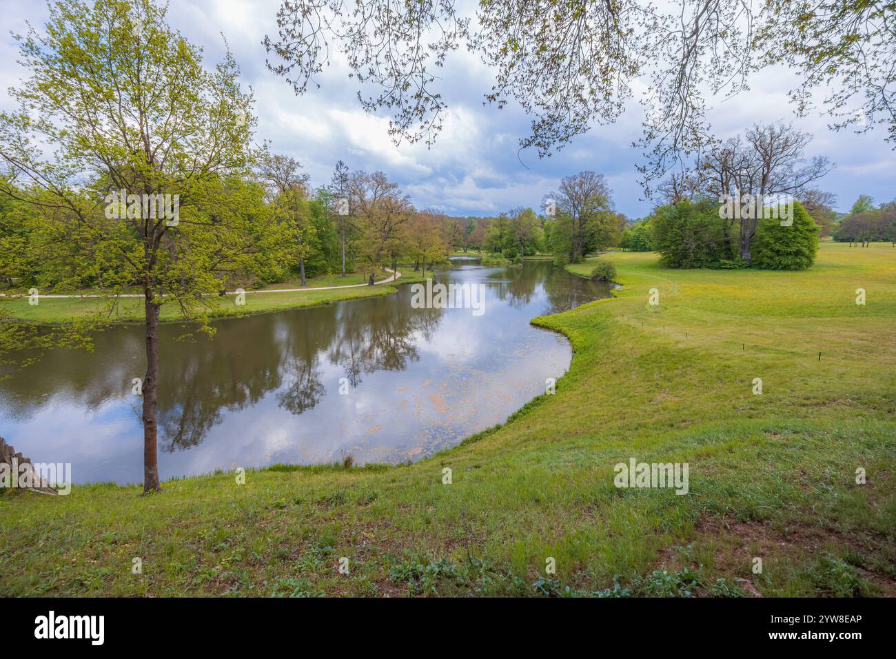 Lush spring landscape hi-res stock photography and images - Alamy