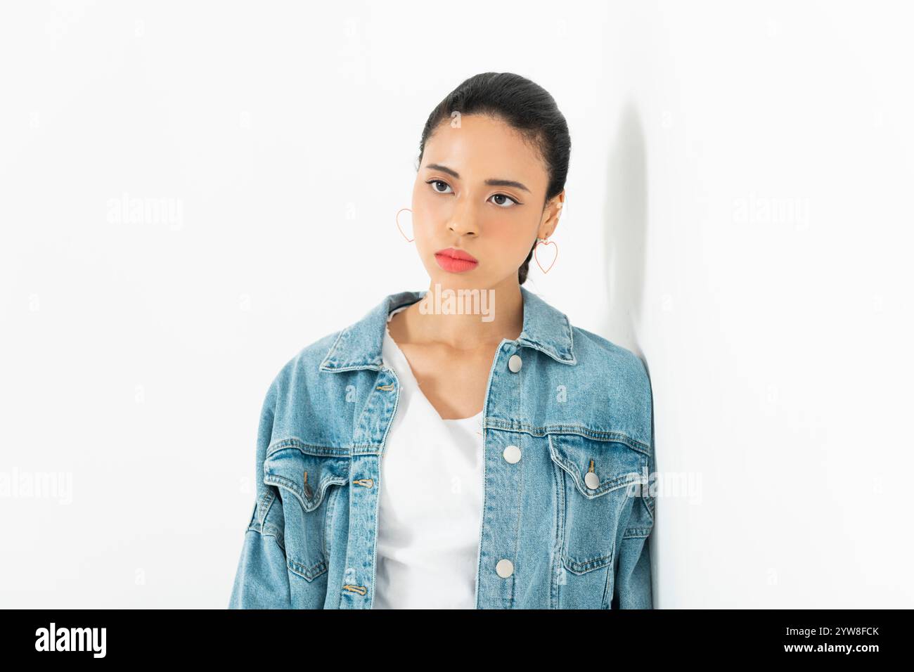 Portrait of half woman Stock Photo - Alamy