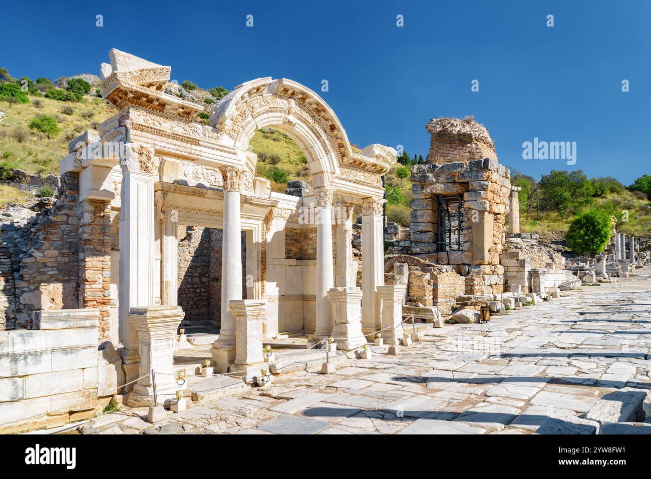 View of ruins in Ephesus (Efes), Izmir Province, Turkey Stock Photo - Alamy