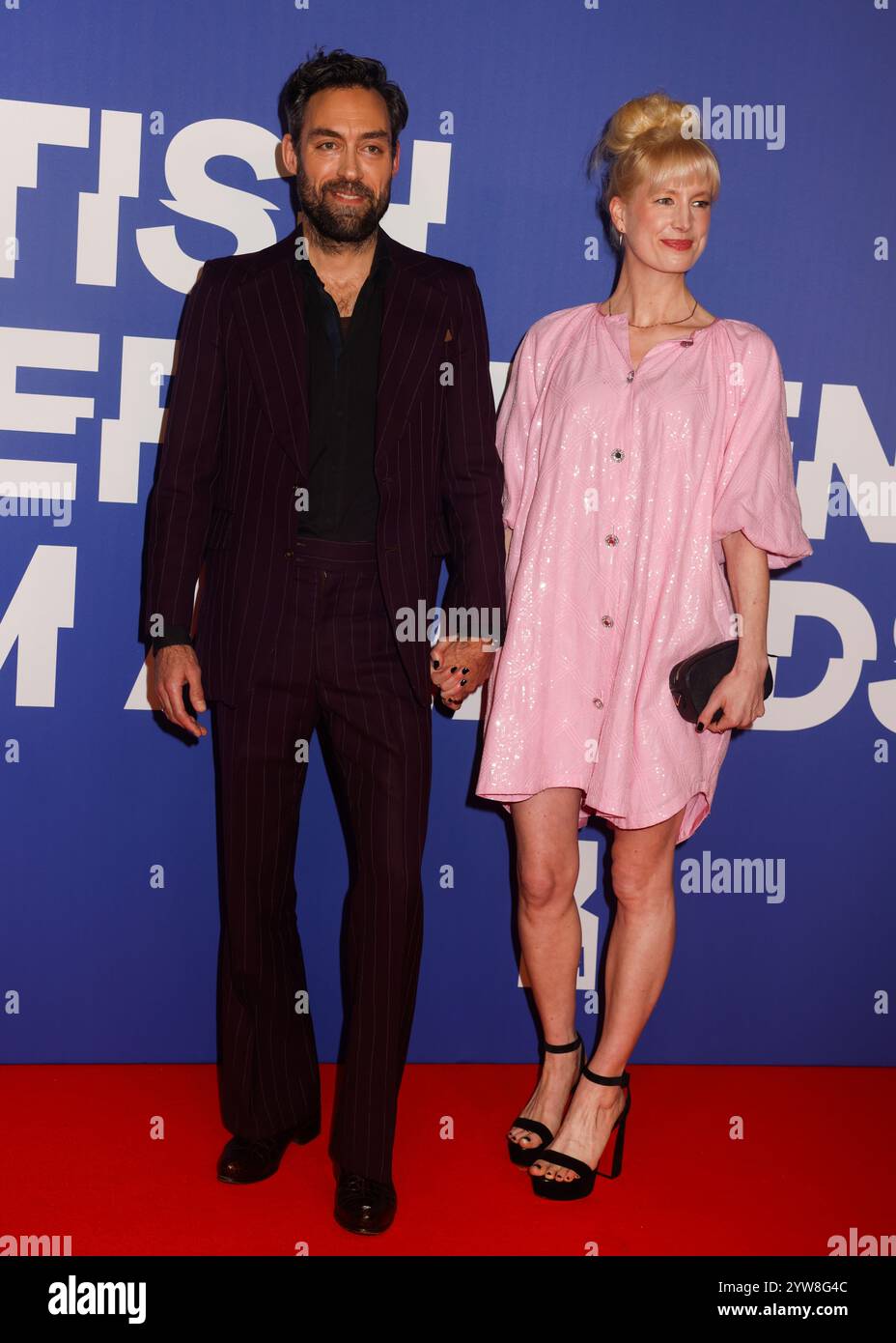 London, UK. 08th Dec, 2024. Alex Hassell and Emma King attend the 27th British Independent Film ...