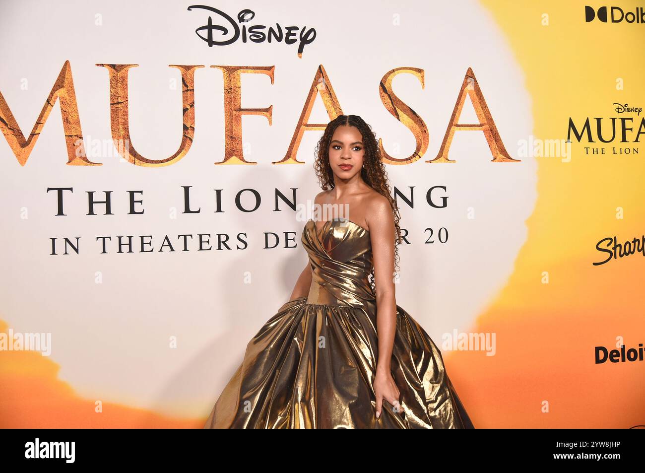 Blue Ivy Carter arrives at the premiere of "Mufasa: The Lion King" on ...