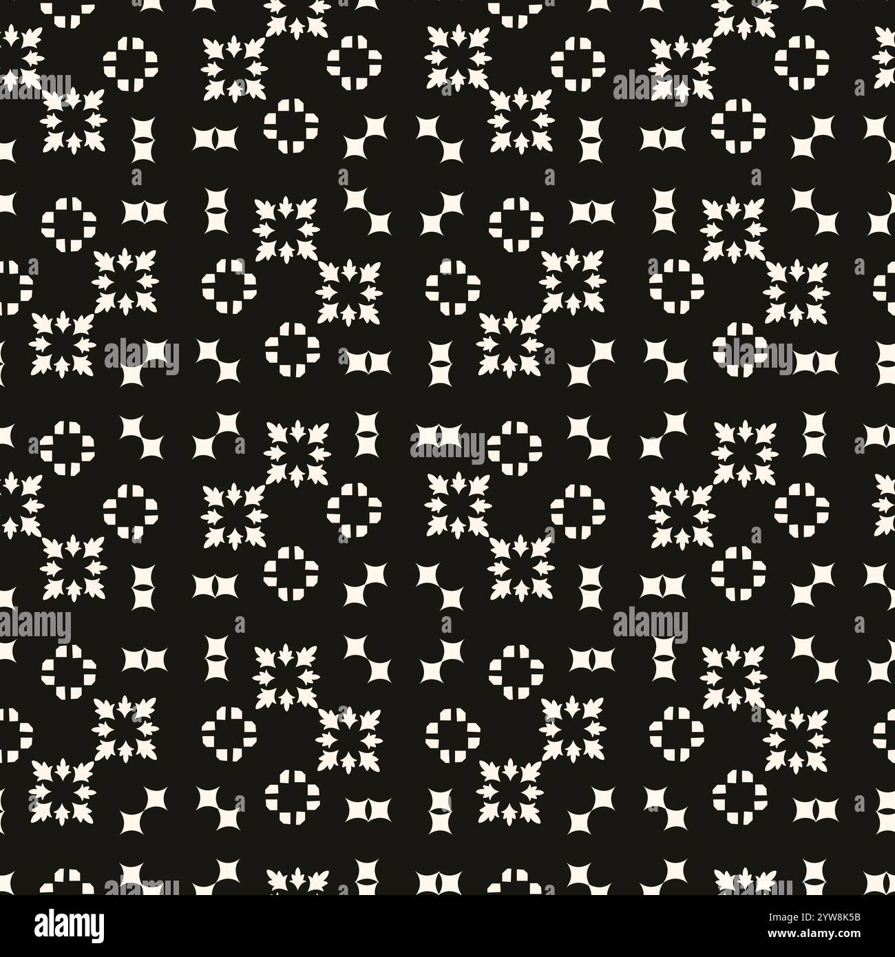 Simple minimalist geometric seamless pattern. Abstract monochrome ...