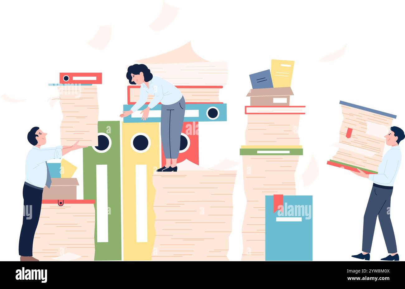 Cartoon folders hi-res stock photography and images - Alamy