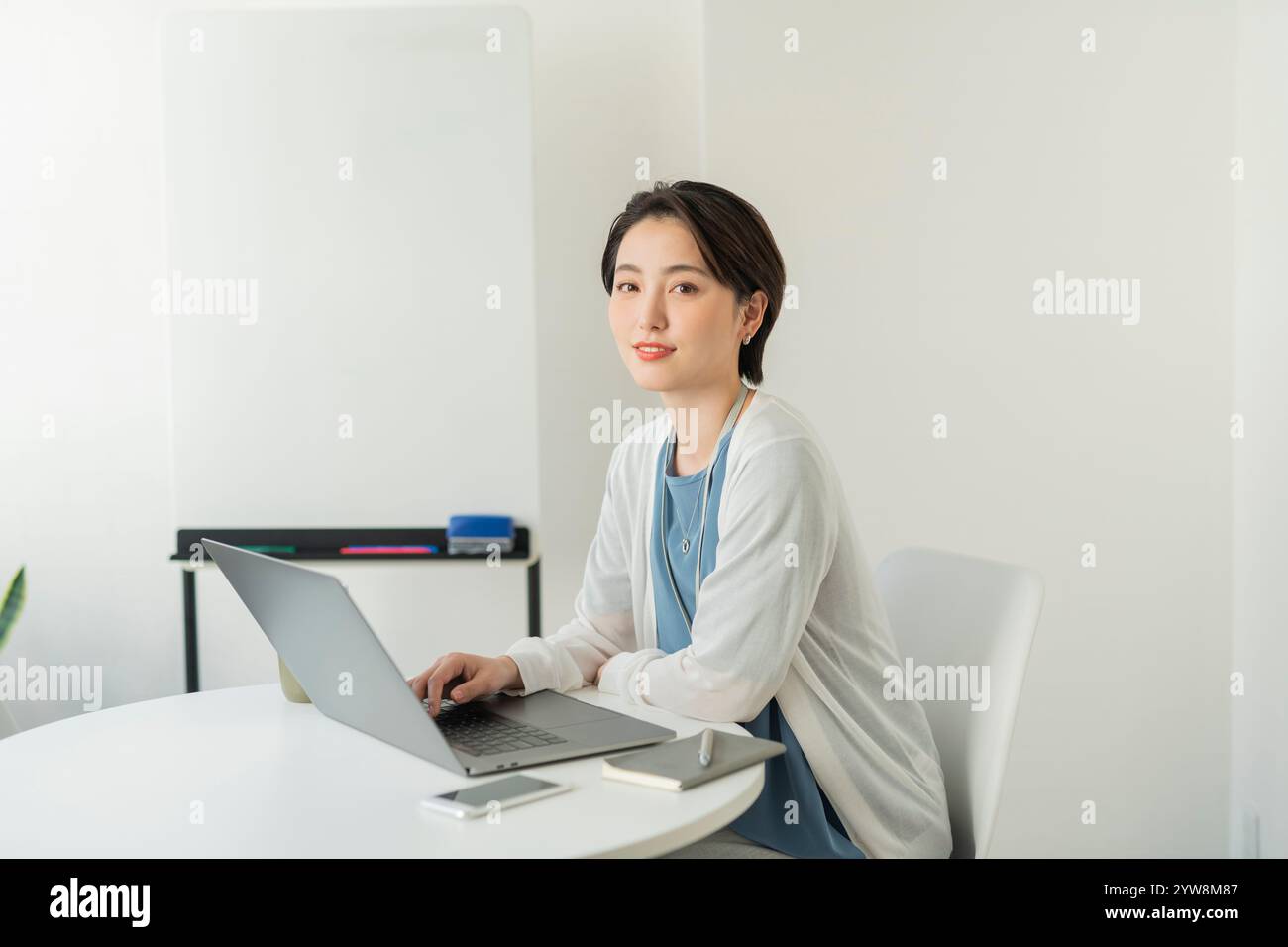 Stylish workplace in office hi-res stock photography and images - Alamy