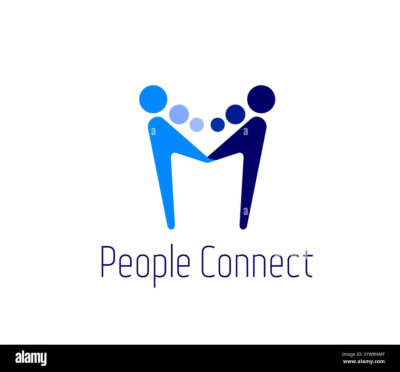 Community or teamwork connect people together icon, union and family ...
