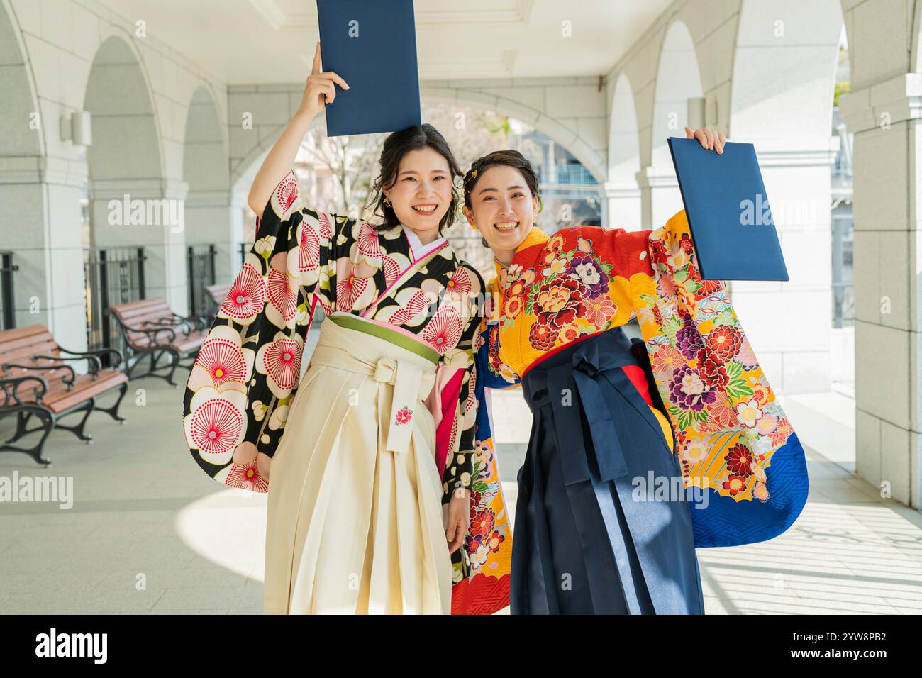 Graduation ceremony - college girl looking friendly Stock Photo - Alamy