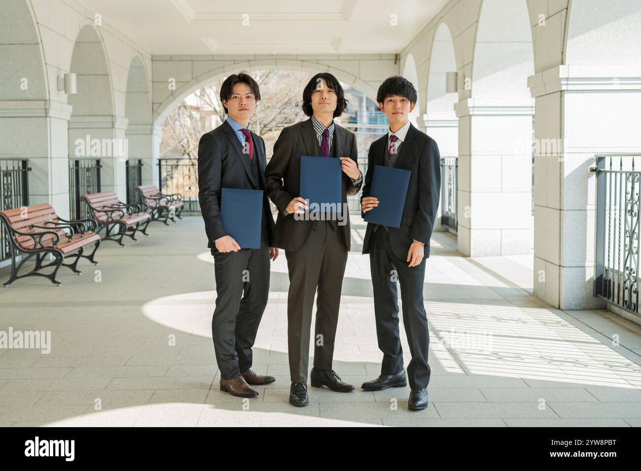 Graduation ceremony Male university student looking friendly Stock ...