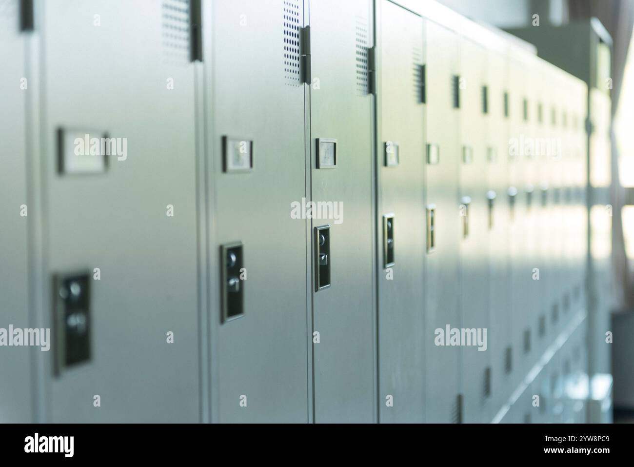 Lockers in the classroom Stock Photo - Alamy