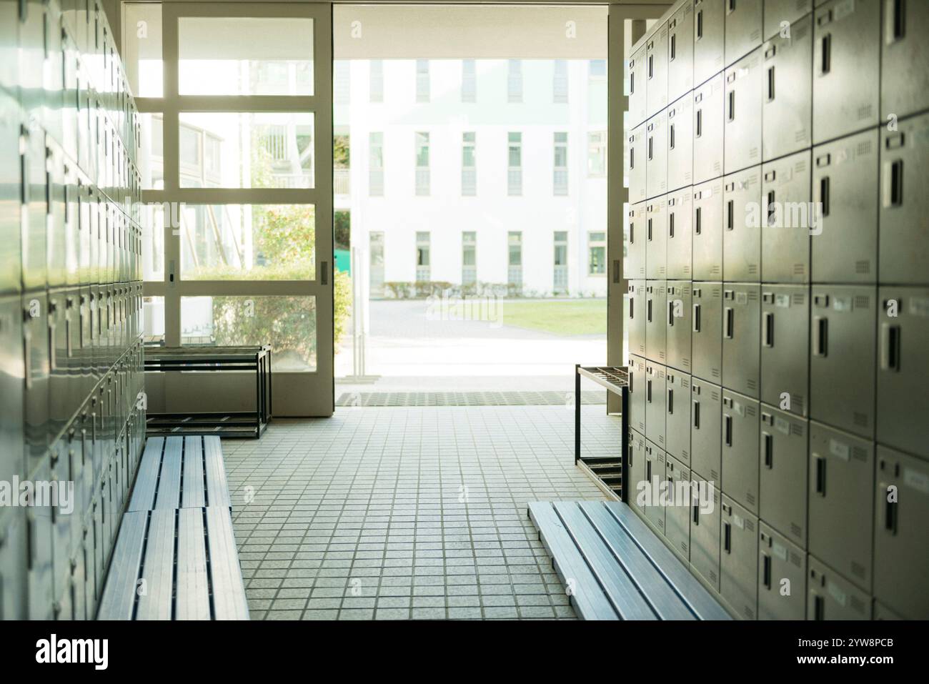Clog box at school Stock Photo - Alamy