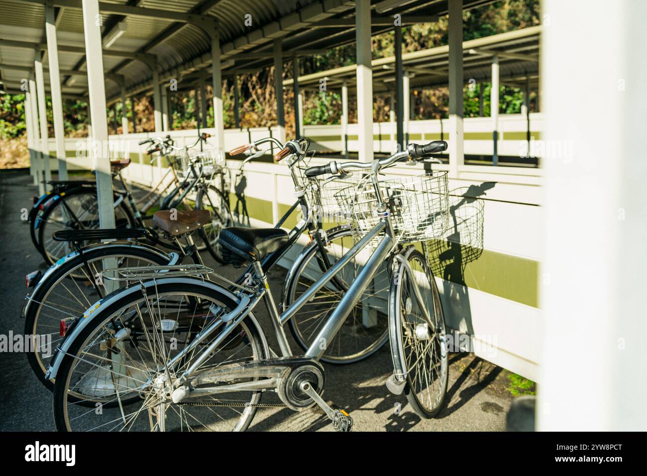 Bicycle parking lot Stock Photo - Alamy