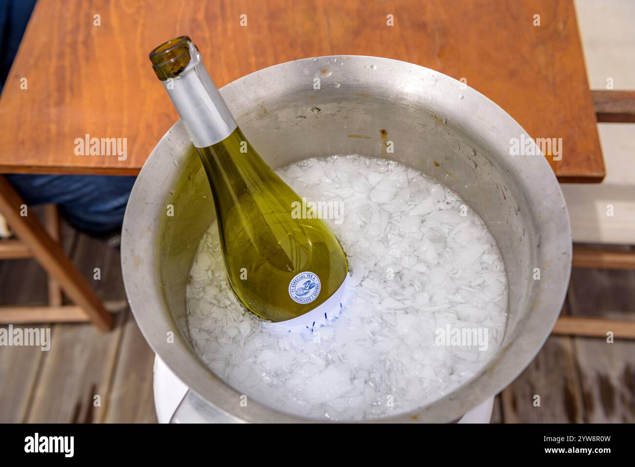 Mussel tasting at the Musclarium mussel farm, in the Alfacs Bay of the ...