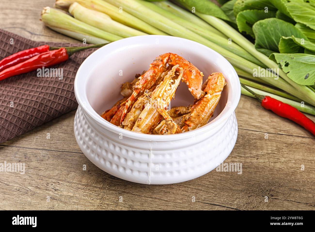 Delicous steamed Spider crab Claws snack Stock Photo - Alamy