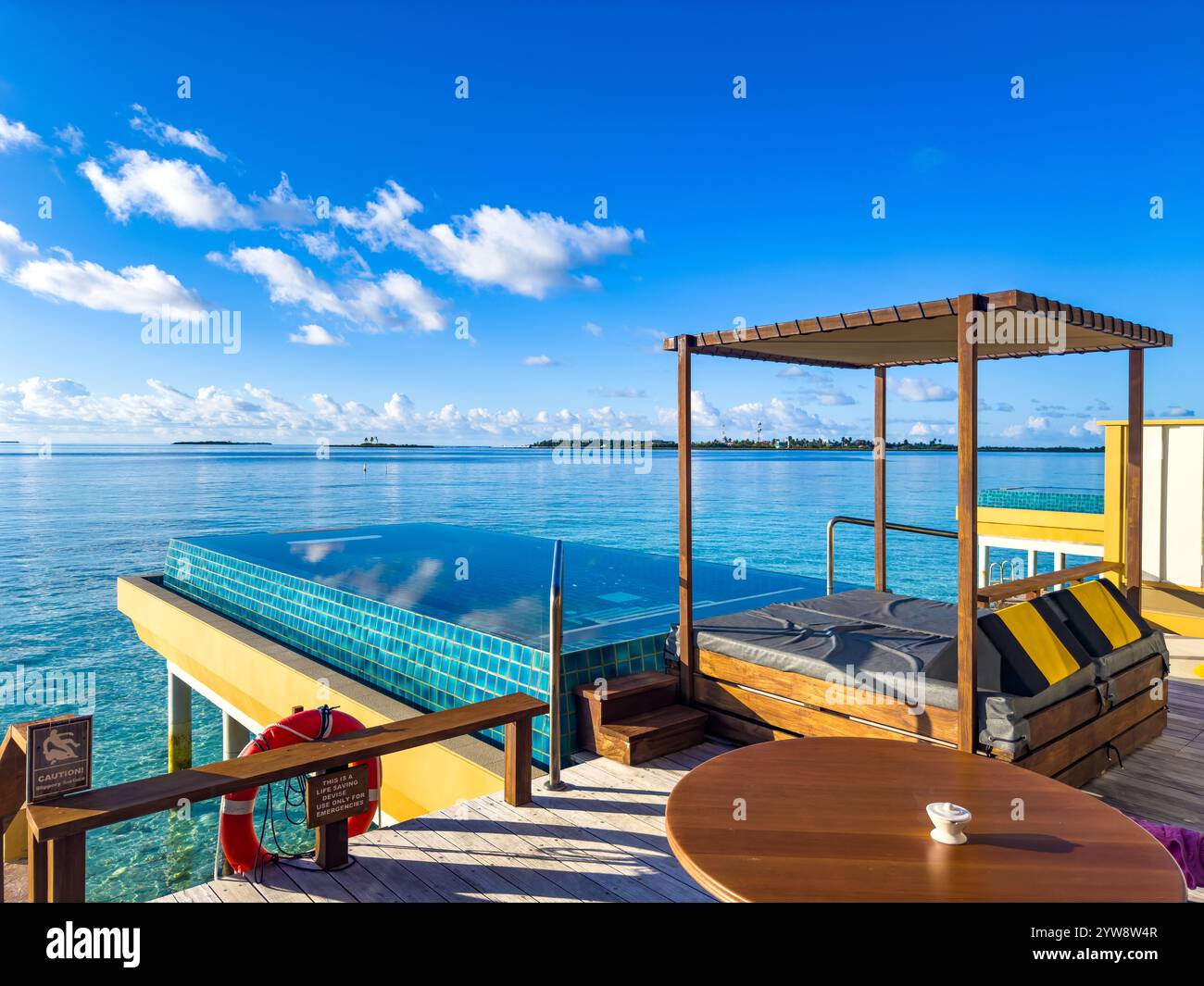 Views from pool villa in Maldives Stock Photo - Alamy