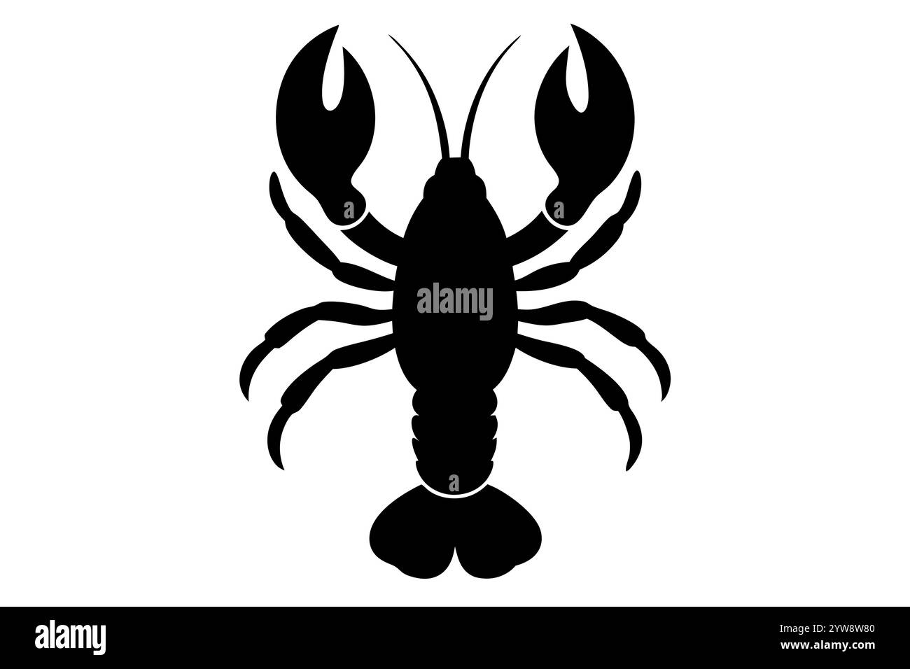 Fresh cooked lobster on Stock Vector Images - Alamy