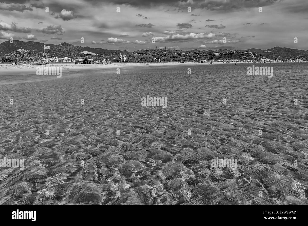 Transparent ocean waves white sandy Black and White Stock Photos ...