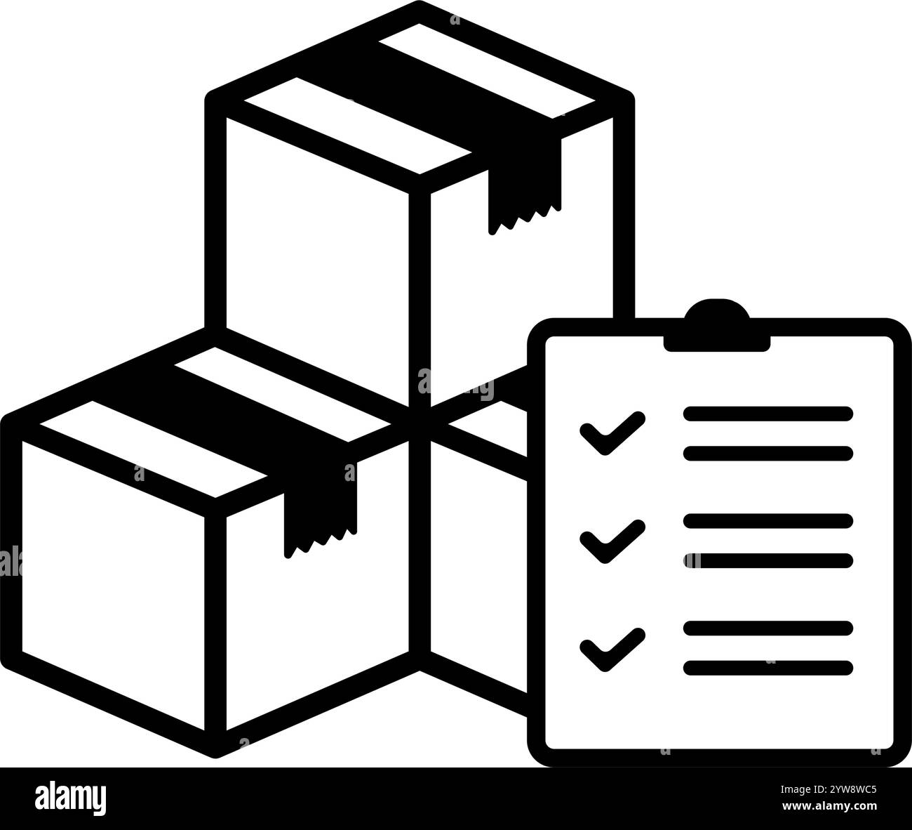 Inventory audit vector icon illustration Stock Vector Image & Art - Alamy