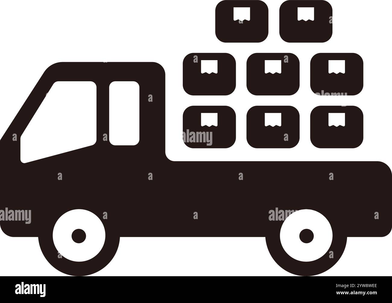 Delivery package courier box vector cardboard product hi-res stock ...