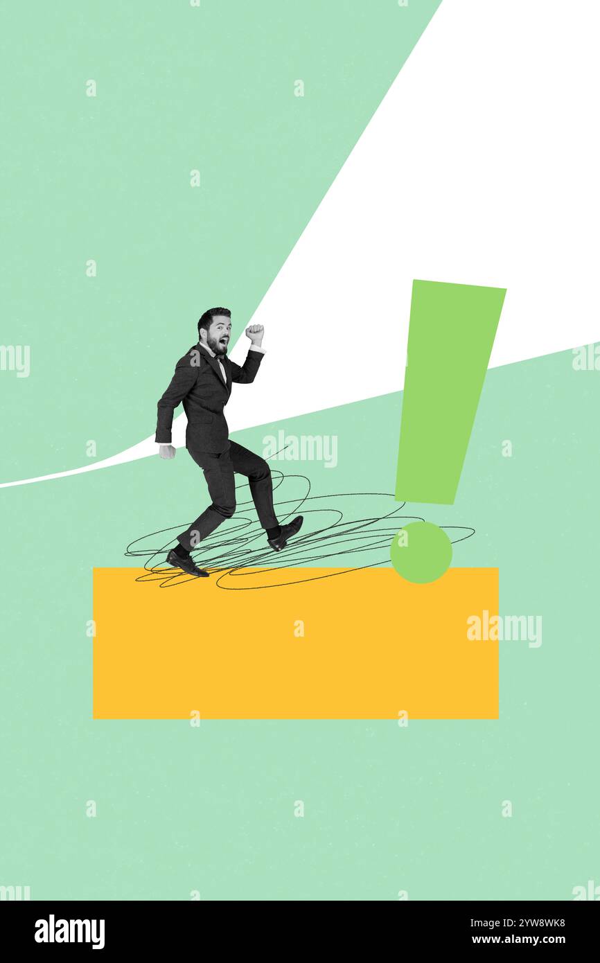 Trend artwork composite 3D collage design of profession workspace ...