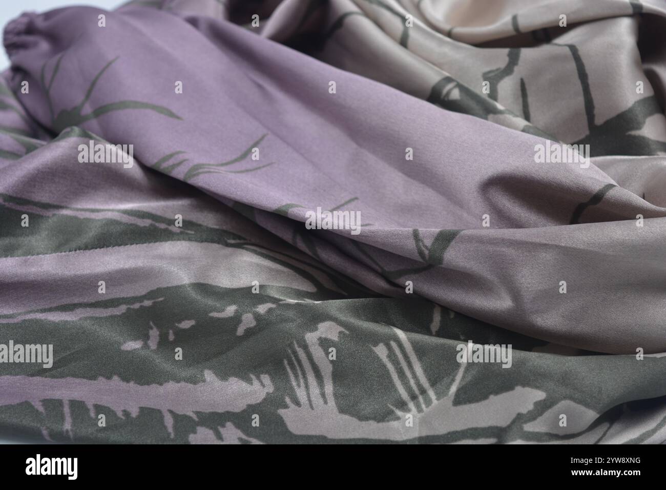 Unusual, glossy summer fabric with a sheen and shimmer. Beige, sand ...
