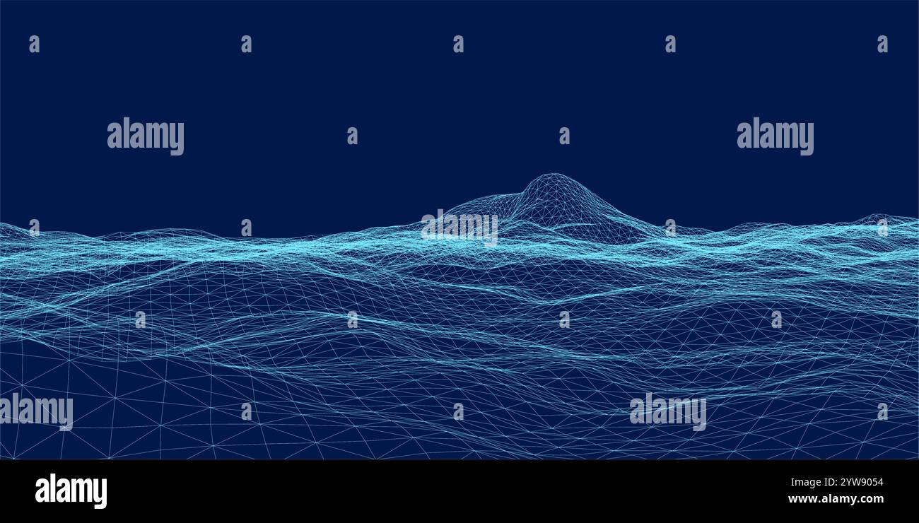 Wireframe horizon Stock Vector Images - Alamy