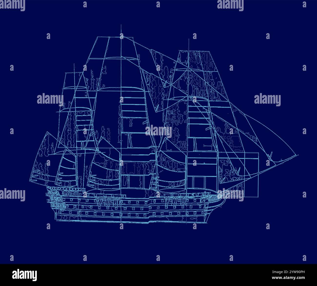 Old harbor view Stock Vector Images - Alamy