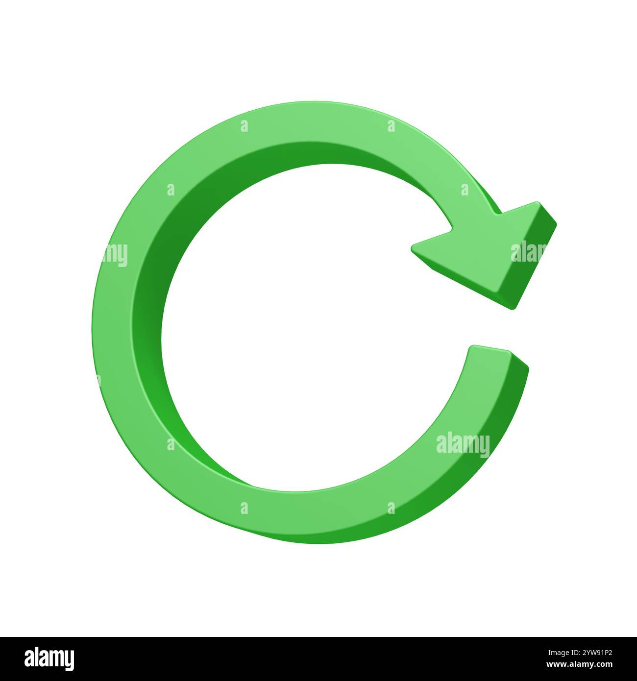 Refresh icon. Reload. Arrow. Isolated. 3d illustration Stock Photo - Alamy