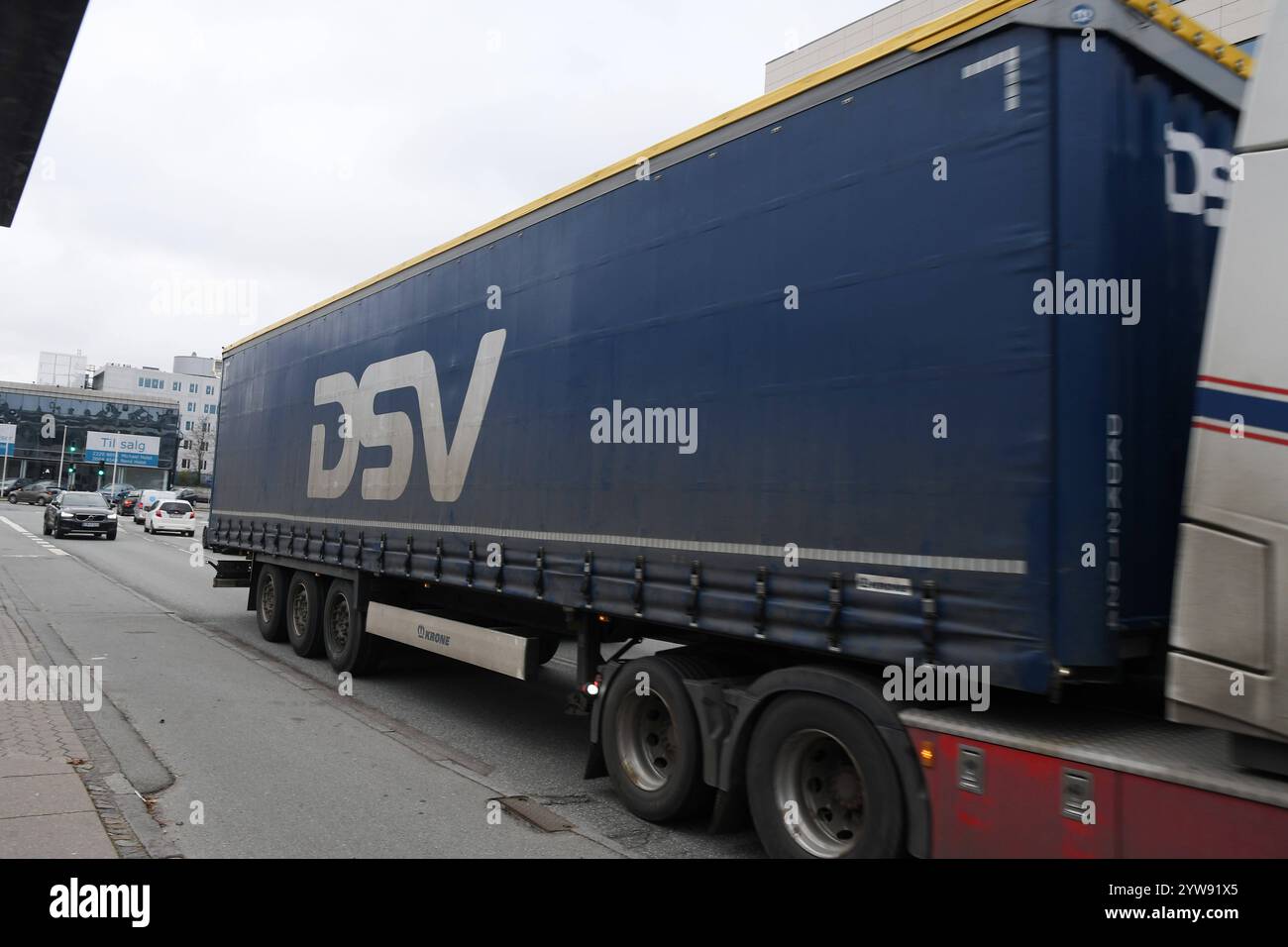 Copenhagen/ DenmarK/09 december 2024/ DSV transport truck in ballerup ...