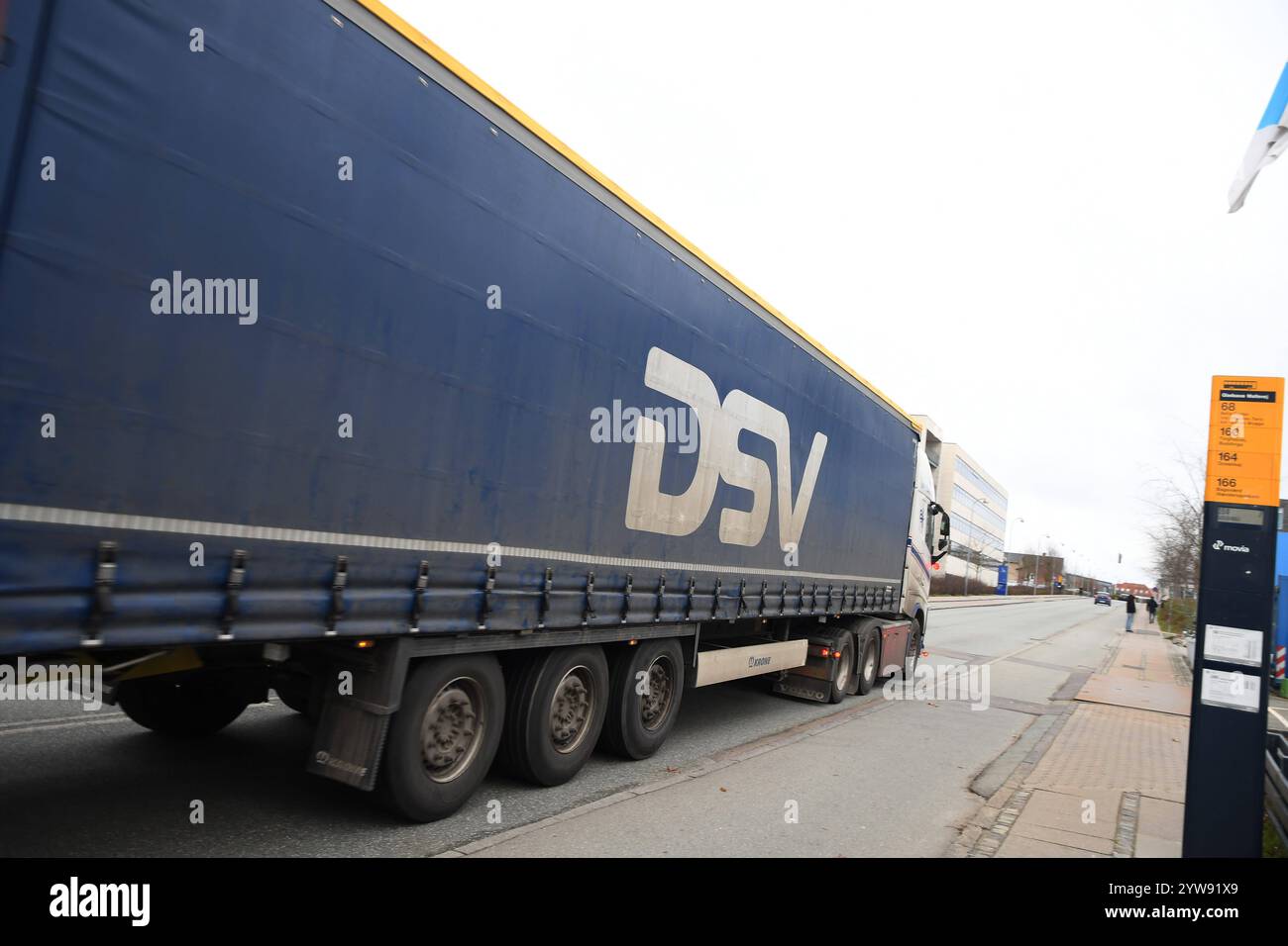 Copenhagen/ DenmarK/09 december 2024/ DSV transport truck in ballerup ...