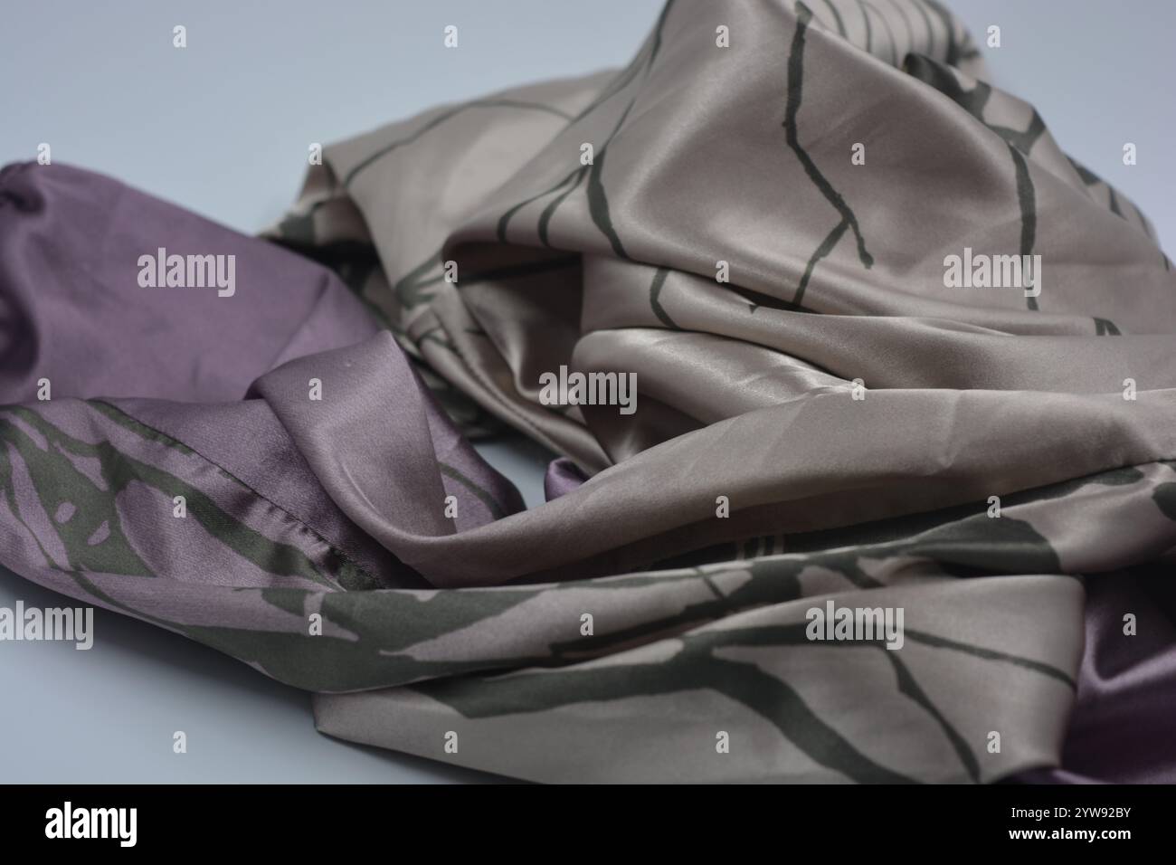 Unusual, glossy summer fabric with a sheen and shimmer. Beige, sand ...