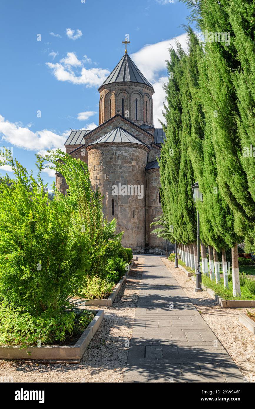 The Virgin Mary Assumption Church of Metekhi in Tbilisi, Georgia Stock ...