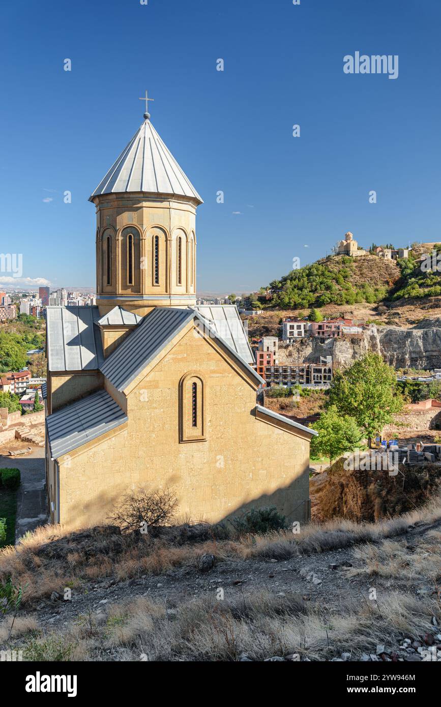Saint Nicholas Orthodox Church inside Narikala Fortress ,Tbilisi Stock Photo - Alamy