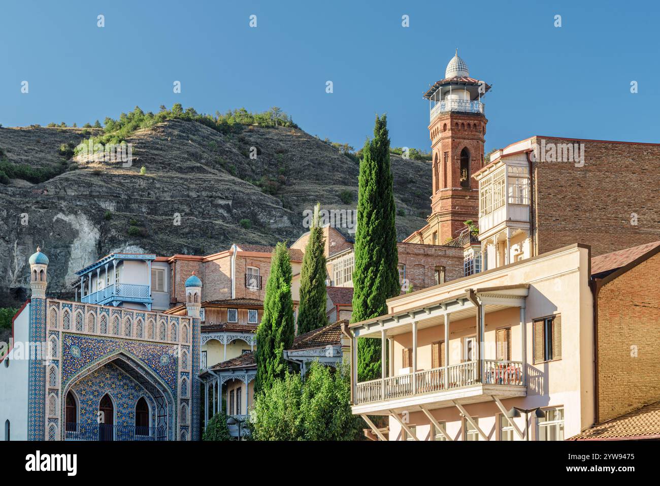 Tbilisi Central Mosque (Juma Mosque) in Old Town of Tbilisi Stock Photo ...
