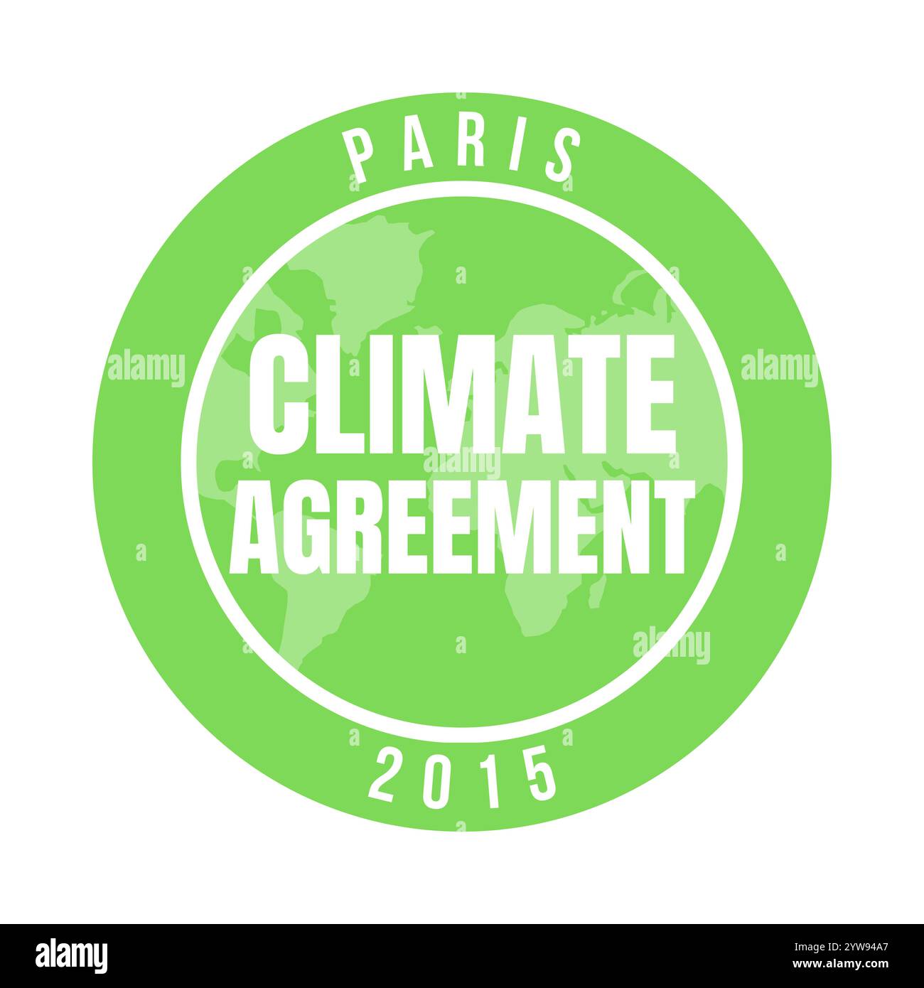 Paris climate agreement symbol icon Stock Photo - Alamy