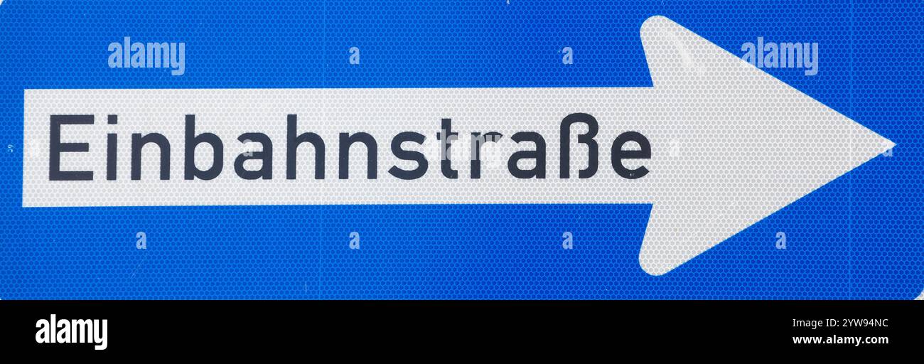 Traffic sign one-way street sign, traffic sign, arrow, Germany Stock ...