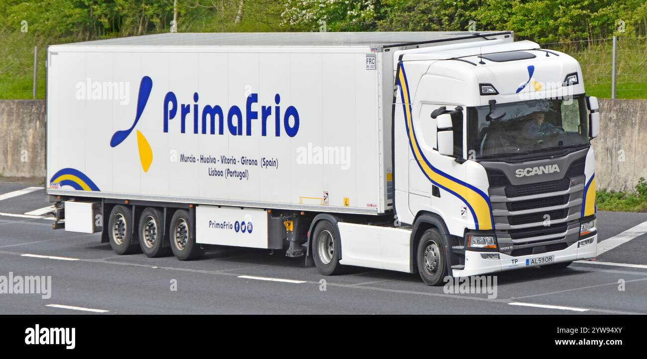 Primafrio a Spanish transport logistics business Scania hgv lorry truck ...