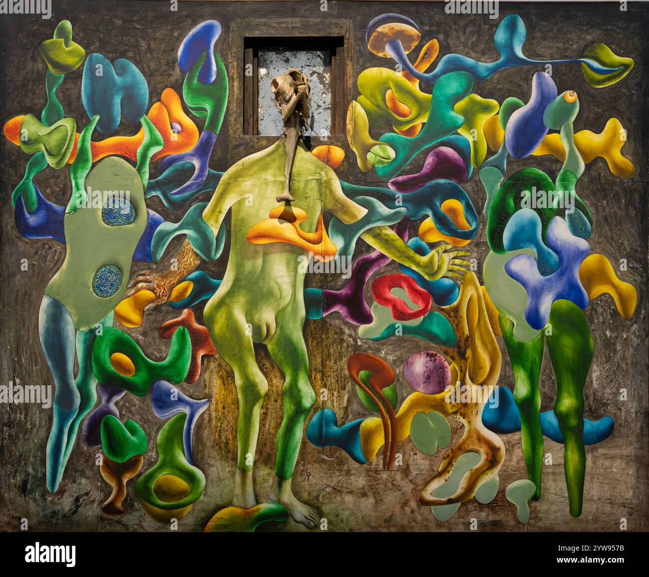 Paris, France - 11 09 2024: Surrealism exposition. Female-Mirror ...