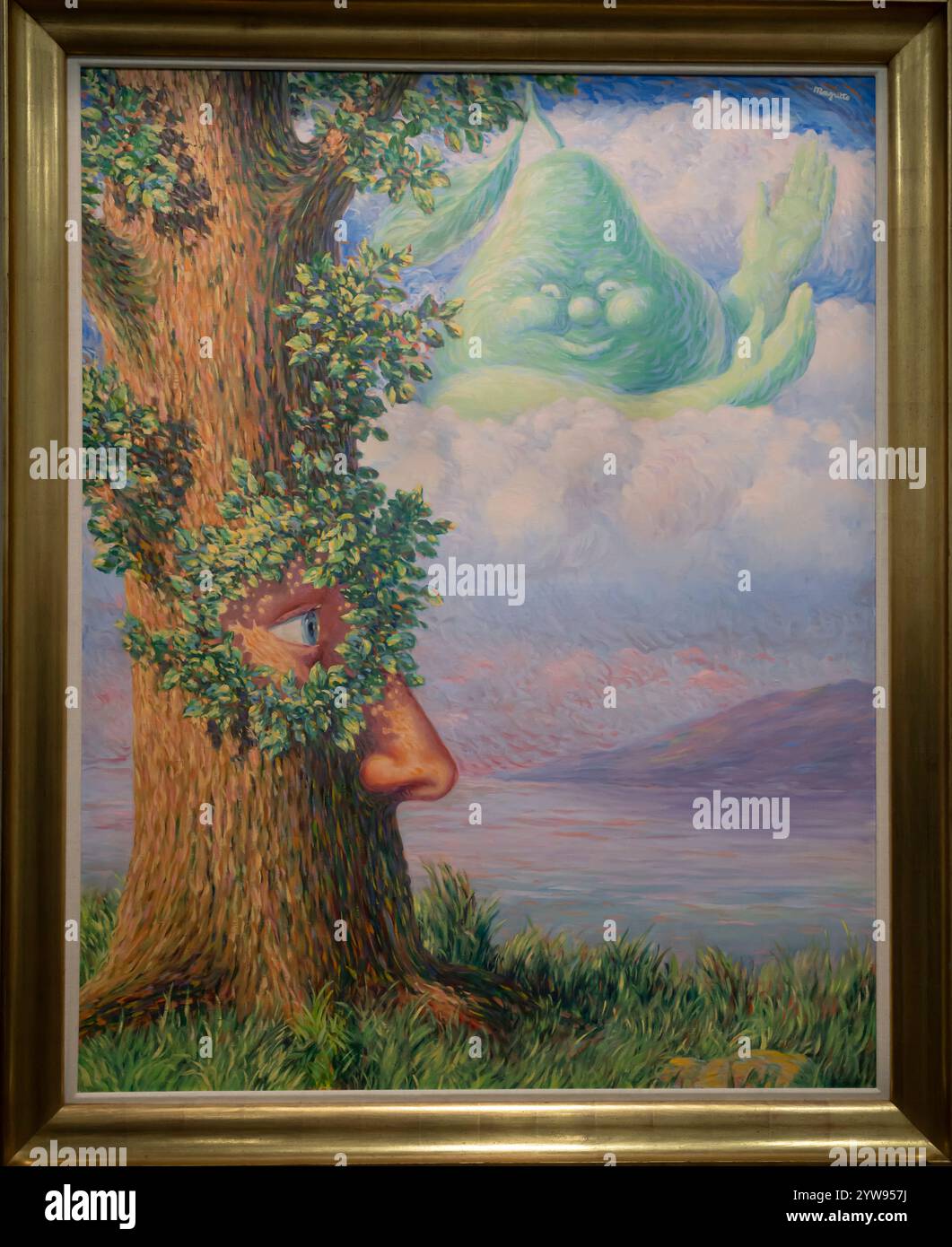 Paris, France - 11 09 2024: Surrealism exposition. Alice in Wonderland ...