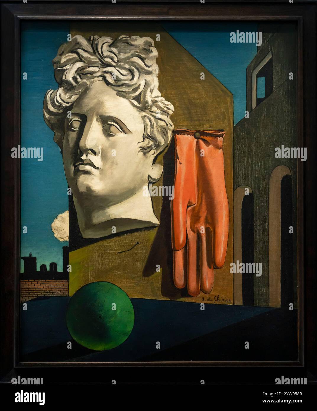 Paris, France - 11 09 2024: Surrealism exposition. The Song of Love ...