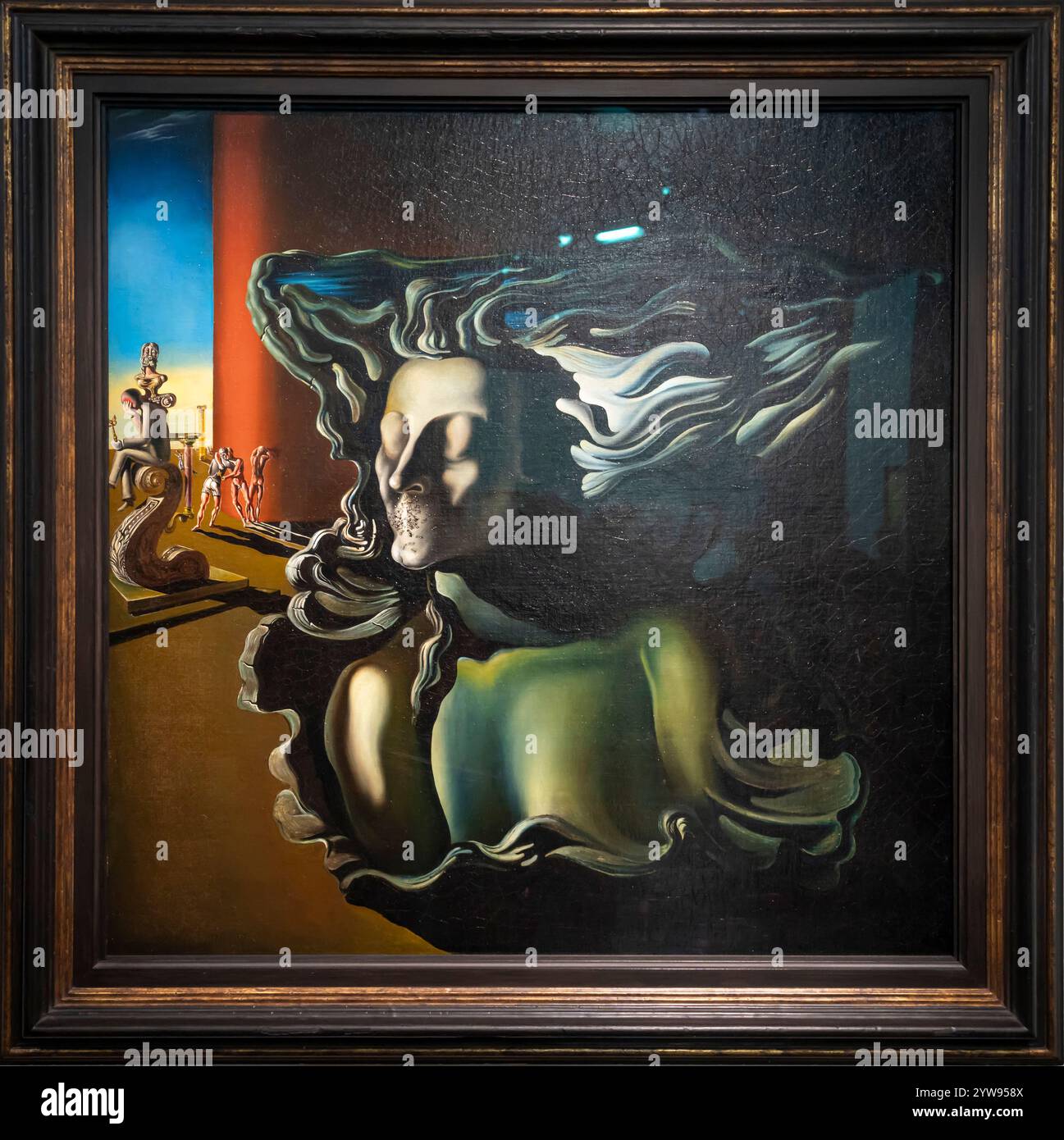 Paris, France - 11 09 2024: Surrealism exposition. The Dream painted by ...