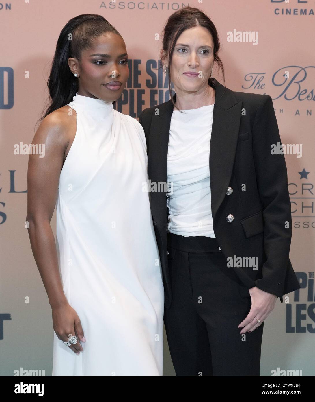 (L-R) Ryan Destiny and Rachel Morrison at the Critics Choice ...